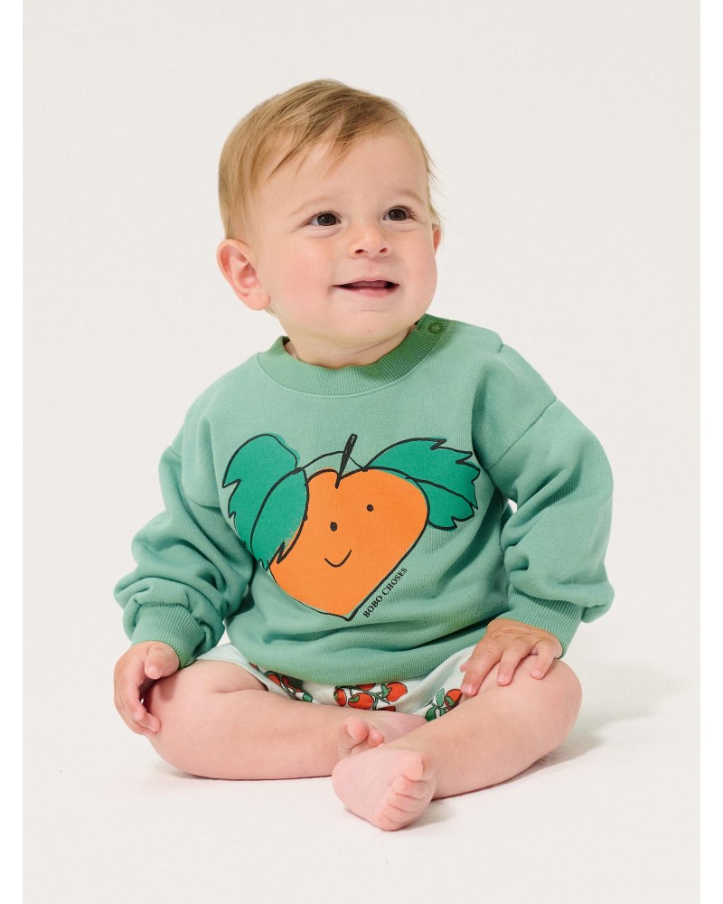 groene-mandarijn-sweater-trui-bobo-choses-biologisch-katoen-baby-peuter